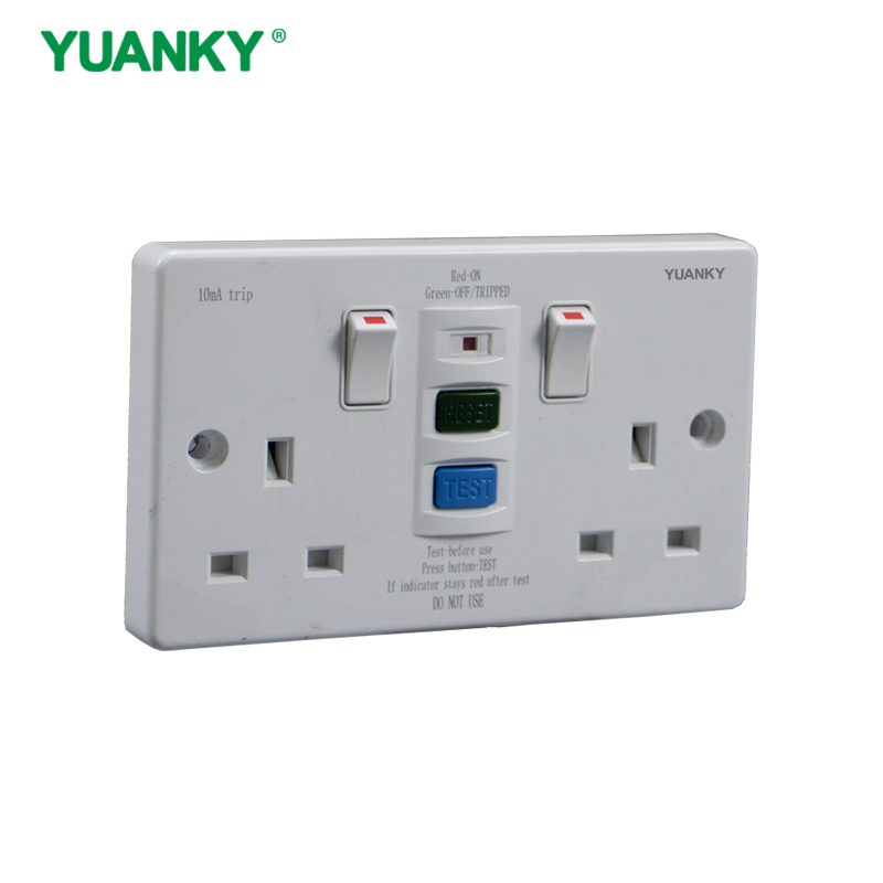 China Twin RCD Plastic and UF Socket, Switched factory and ...